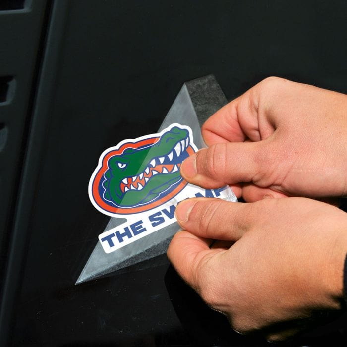 Florida Gators 4 x 4 The Swamp Slogan Perfect Cut Decal