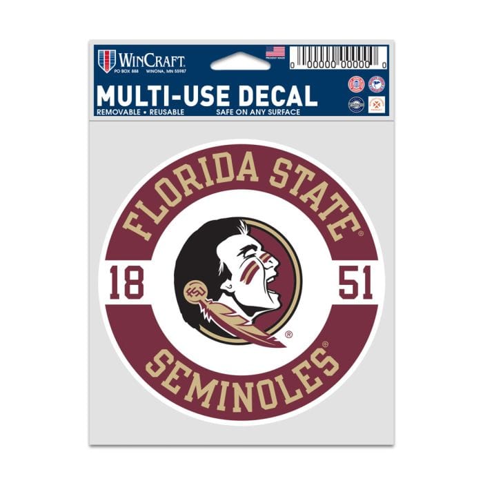 Florida State Seminoles 4 x 5 Patch Fan Decal