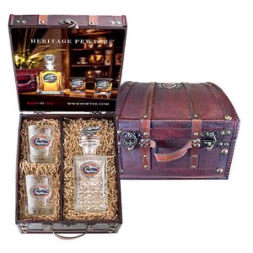 Florida Gators Capitol Decanter 3 Piece Chest