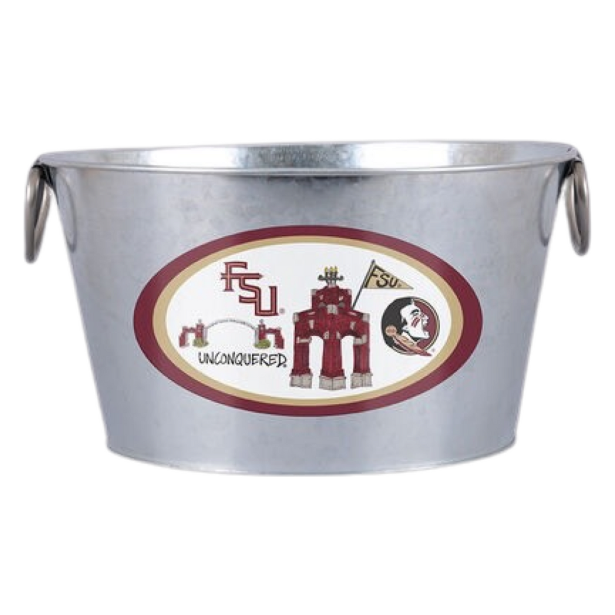 Florida State Seminoles University Metal Beverage Bucket
