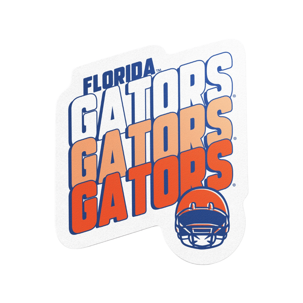 Florida Gators Mascot Stack Helmet Sticker – Heads and Tails