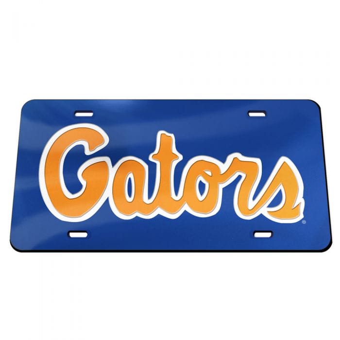 Florida Gators Specialty Script Front License Plate – Heads and Tails