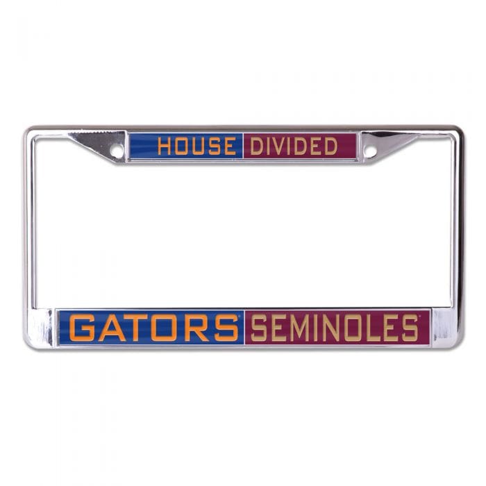 Florida Gators FSU Seminoles House Divided License Frame