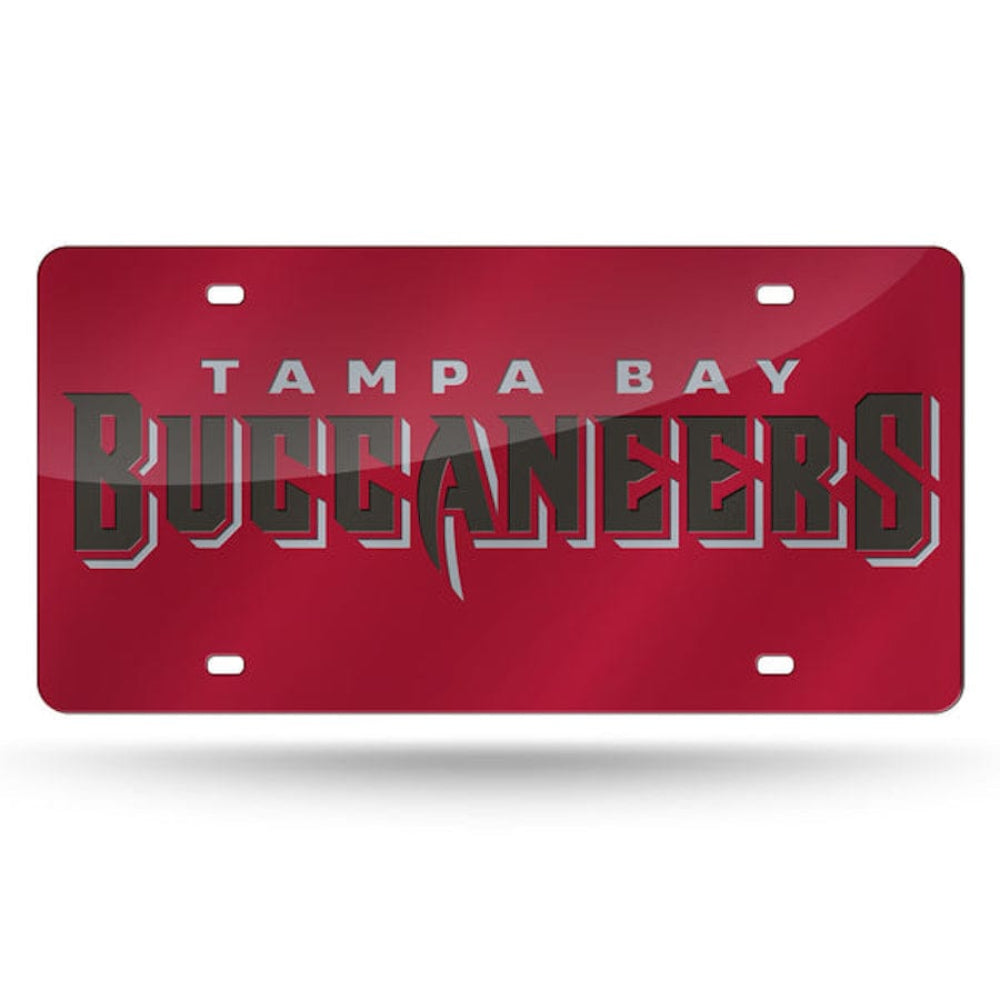 Tampa Bay Buccaneers Wordmark Front License Plate Red